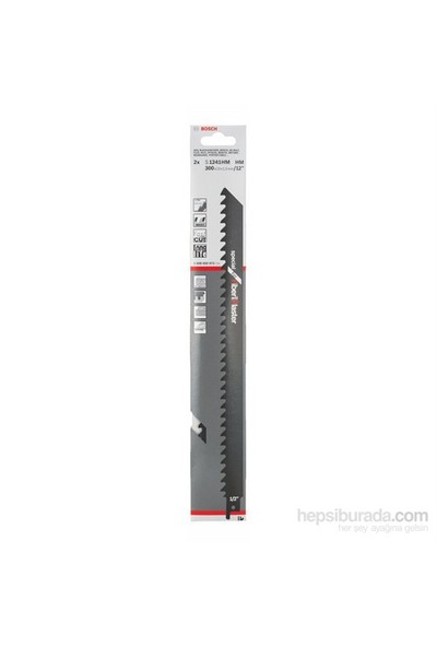Bosch - Elyaflı ve Çimentolu Malzemeler İçin Tilki Kuyruğu Bıçağı S 1241 Hm - 2'Li Paket Bosch - Elyaflı ve Çimentolu Malzemeler İçin Tilki Kuyruğu Bıçağı S 1241 Hm - 2'Li Paket