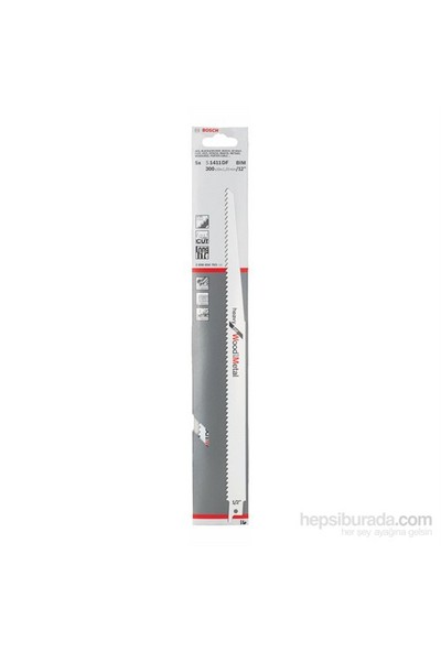 Bosch - Heavy Serisi Ahşap Ve Metal İçin Tilki Kuyruğu Bıçağı S 1411 Df - 5'Li Paket Bosch - Heavy Serisi Ahşap Ve Metal İçin Tilki Kuyruğu Bıçağı S 1411 Df - 5'Li Paket