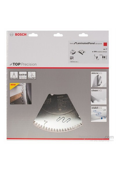 Bosch - Best Serisi Hassas Kesim Aşındırıcı Kaplamalı Lamine Panel İçin Daire Testere Bıçağı - 300 X 30 X 3,2 Mm, 96 Diş Bosch - Best Serisi Hassas Kesim Aşındırıcı Kaplamalı Lamine Panel İçin Daire Testere Bıçağı - 300 X 30 X 3,2 Mm, 96 Diş