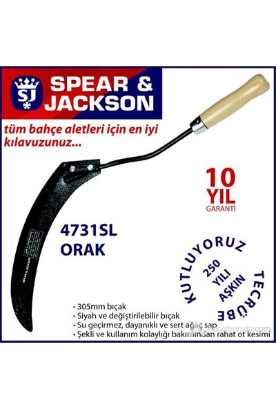 Spear And Jackson 4731Sl Orak Kısa Spear And Jackson 4731Sl Orak Kısa