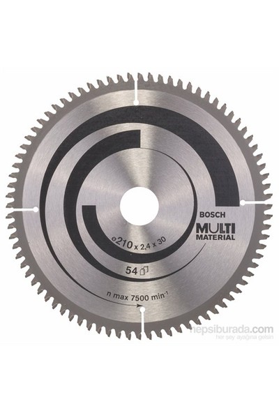 Bosch - Çoklu Malzeme İçin Daire Testere Bıçağı - 210 X 30 X 2,5 Mm, 80 Diş