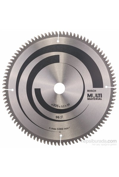 Bosch - Çoklu Malzeme İçin Daire Testere Bıçağı - 305 X 30 X 3,2 Mm, 96 Diş