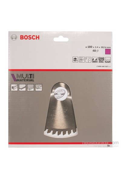 Bosch - Çoklu Malzeme İçin Daire Testere Bıçağı - 180 X 30/20 X 2,4 Mm, 48 Diş Bosch - Çoklu Malzeme İçin Daire Testere Bıçağı - 180 X 30/20 X 2,4 Mm, 48 Diş