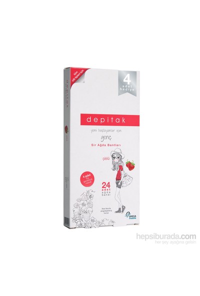 Depitak Sir Ağda Bandı Genç Çilekli 24 ' lü Depitak Sir Ağda Bandı Genç Çilekli 24 ' lü
