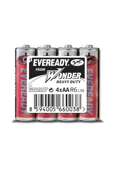 Energizer (C7-9956) Eveready Çinko Karbon Aaa İnce Kalem Pil 4Lü Shrink Energizer (C7-9956) Eveready Çinko Karbon Aaa İnce Kalem Pil 4Lü Shrink