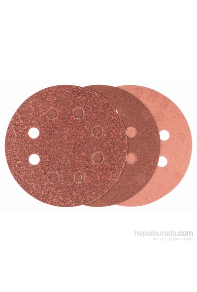 Bosch - Eksantirik Zımpara Kağıdı 6'Lı Set, 125 Mm 60/120/240 Kum 8 Delik
