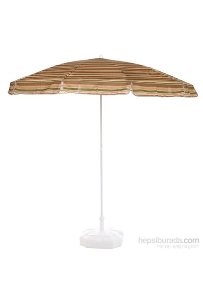 Belde Şemsiye - F 200 Delüks 4506 Plaj Şemsiyesi 2 Metre Gölgelik Alanı Katlanır Ve Eğilebilir