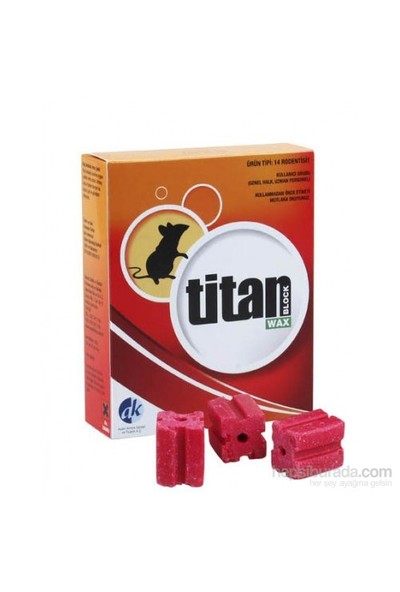 Titan Wax Mum Blok Fare Zehiri Yemi 1 Kg Titan Wax Mum Blok Fare Zehiri Yemi 1 Kg