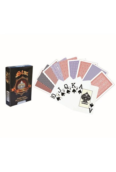 Star %100 Plastik Poker Oyun Kağıdı (Tek Deste) Star %100 Plastik Poker Oyun Kağıdı (Tek Deste)