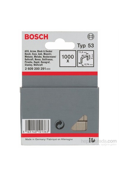 Bosch - İnce Zımba Teli Tip 53 - 11,4 X 0,74 X 4 Mm Bosch - İnce Zımba Teli Tip 53 - 11,4 X 0,74 X 4 Mm