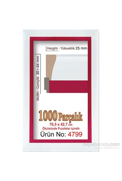 Heidi Puzzle Çerçevesi 1000 Parçalık (4799 Özel Panorama) Heidi Puzzle Çerçevesi 1000 Parçalık (4799 Özel Panorama)