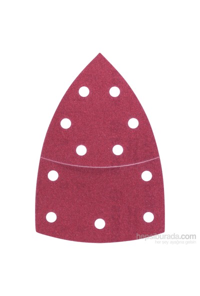 Bosch - Multi Zımpara Kağıdı 10'Lu, 102 X 62/93 Mm 180 Kum 11 Delik