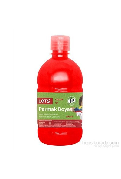 Lets Parmak Boyası 500 Ml. Kırmızı L-5004