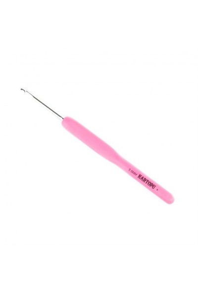 Kartopu 3,5 Mm Pembe Yumuşak Saplı Yün Tığ Kartopu 3,5 Mm Pembe Yumuşak Saplı Yün Tığ