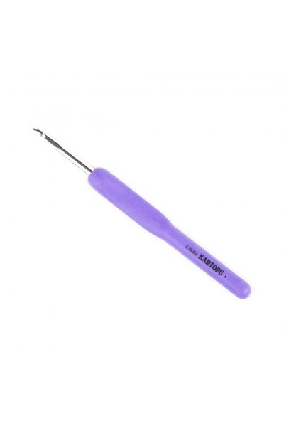 Kartopu 5 Mm Mor Yumuşak Saplı Yün Tığ Kartopu 5 Mm Mor Yumuşak Saplı Yün Tığ