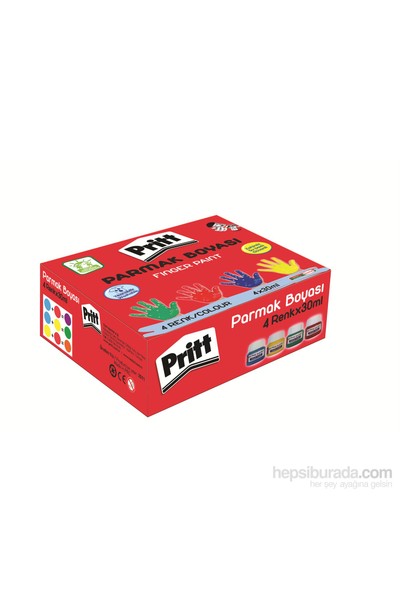 Pritt Parmak Boyası 4 Lü 30Ml 1627010