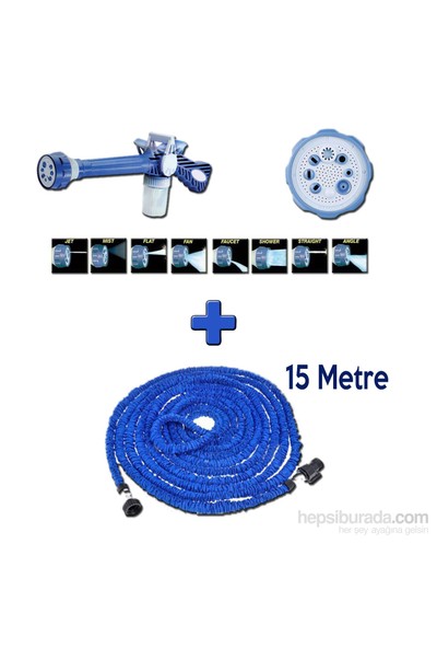 Felice Sihirli Uzayan Hortum 15 Metre + Ez Jet Deterjanlı Basınçlı Yıkama Tabancası Felice Sihirli Uzayan Hortum 15 Metre + Ez Jet Deterjanlı Basınçlı Yıkama Tabancası