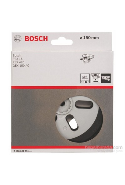 Bosch - Zımpara Tabanı - Yumuşak, 150 Mm