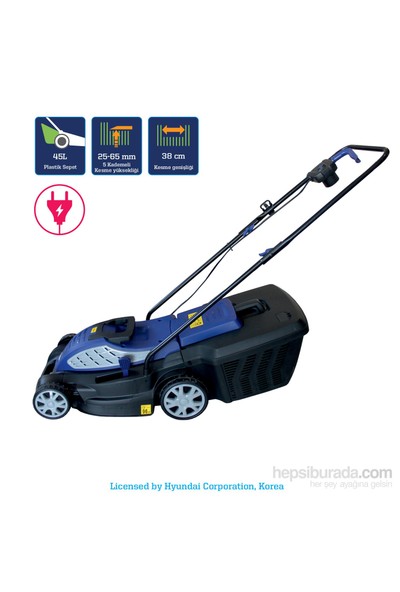 Hyundai C3805 Elektrikli Çim Biçme Makinesi 1600W Hyundai C3805 Elektrikli Çim Biçme Makinesi 1600W