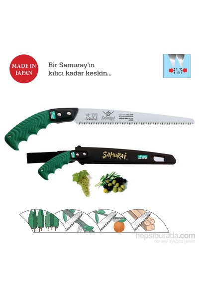 Samurai Budama Testeresi 27Cm Kılıflı İnce Diş Samurai Budama Testeresi 27Cm Kılıflı İnce Diş