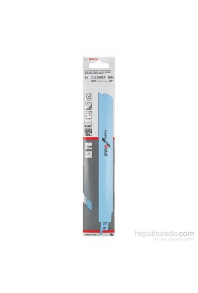 Bosch - Heavy Serisi Metal İçin Tilki Kuyruğu Bıçağı S 1126 Bef - 5'Li Paket Bosch - Heavy Serisi Metal İçin Tilki Kuyruğu Bıçağı S 1126 Bef - 5'Li Paket