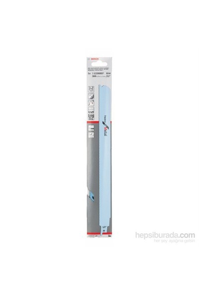Bosch - Heavy Serisi Metal İçin Tilki Kuyruğu Bıçağı S 1226 Bef - 5'Li Paket Bosch - Heavy Serisi Metal İçin Tilki Kuyruğu Bıçağı S 1226 Bef - 5'Li Paket