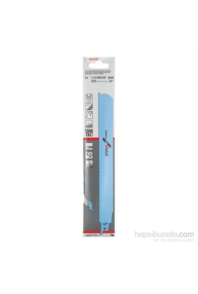 Bosch - Heavy Serisi Metal İçin Tilki Kuyruğu Bıçağı S 1126 Chf - 5'Li Paket Bosch - Heavy Serisi Metal İçin Tilki Kuyruğu Bıçağı S 1126 Chf - 5'Li Paket