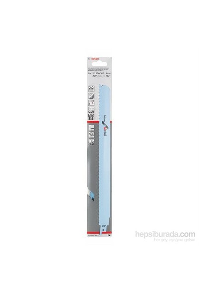 Bosch - Heavy Serisi Metal İçin Tilki Kuyruğu Bıçağı S 1226 Chf - 5'Li Paket Bosch - Heavy Serisi Metal İçin Tilki Kuyruğu Bıçağı S 1226 Chf - 5'Li Paket