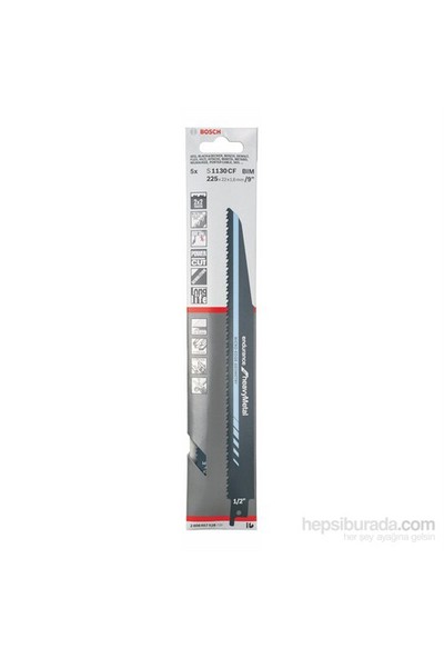 Bosch - Endurance Serisi Ağır Metal İçin Tilki Kuyruğu Bıçağı S 1130 Cf - 5'Li Paket Bosch - Endurance Serisi Ağır Metal İçin Tilki Kuyruğu Bıçağı S 1130 Cf - 5'Li Paket