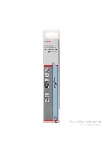 Bosch - Flexible Serisi Metal İçin Tilki Kuyruğu Bıçağı S 1122 Bf - 25'Li Paket Bosch - Flexible Serisi Metal İçin Tilki Kuyruğu Bıçağı S 1122 Bf - 25'Li Paket