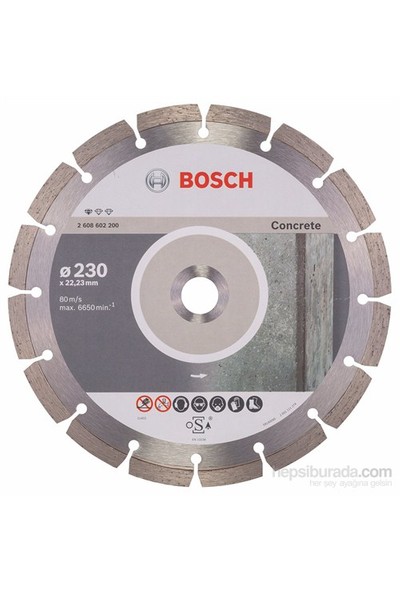 Bosch - Standard Seri Beton İçin Elmas Kesme Diski - 230 X 22,23 X 2,3 X 10 Mm Bosch - Standard Seri Beton İçin Elmas Kesme Diski - 230 X 22,23 X 2,3 X 10 Mm