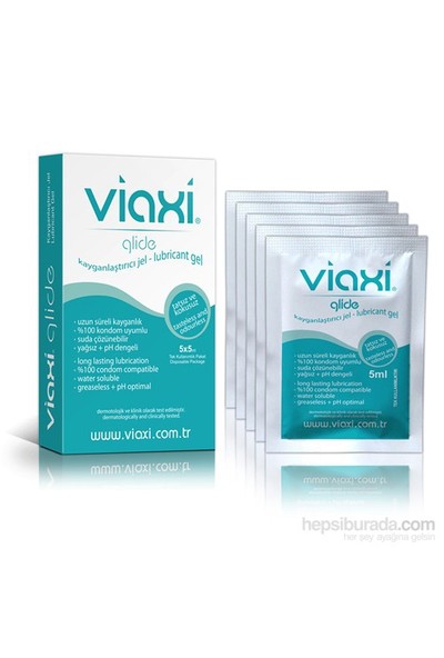 Viaxi Glide Doğal Kayganlaştırıcı Jel Su Bazlı 5x5 ml. Viaxi Glide Doğal Kayganlaştırıcı Jel Su Bazlı 5x5 ml.