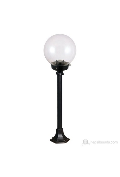 Şanlı Dış Makan Abs 95 Cm 20'Lik Şeffaf Akrilik Gloplu Armatür Metal Çim Direkli