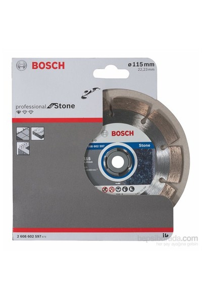 Bosch - Standard Seri Taş İçin Elmas Kesme Diski - 115 X 22,23 X 1,6 X 10 Mm Bosch - Standard Seri Taş İçin Elmas Kesme Diski - 115 X 22,23 X 1,6 X 10 Mm