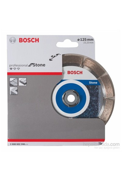 Bosch - Standard Seri Taş İçin Elmas Kesme Diski - 125 X 22,23 X 1,6 X 10 Mm Bosch - Standard Seri Taş İçin Elmas Kesme Diski - 125 X 22,23 X 1,6 X 10 Mm