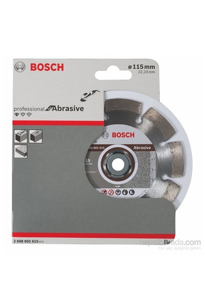 Bosch - Standard Seri Aşındırıcı Malzemeler İçin Elmas Kesme Diski - 115 X 22,23 X 6 X 7 Mm Bosch - Standard Seri Aşındırıcı Malzemeler İçin Elmas Kesme Diski - 115 X 22,23 X 6 X 7 Mm