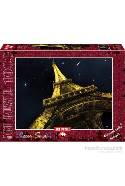 Art Puzzle 1000 Parça Neon Bir Dilek Tut Eiffel Paris Art Puzzle 1000 Parça Neon Bir Dilek Tut Eiffel Paris