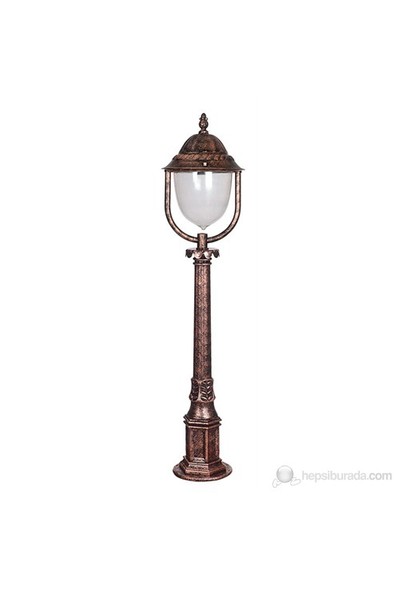 Şanlı Dış Makan Abs 115 Cm Polikarbon Camlı Süslü Şapkalı Fener Çim Direği