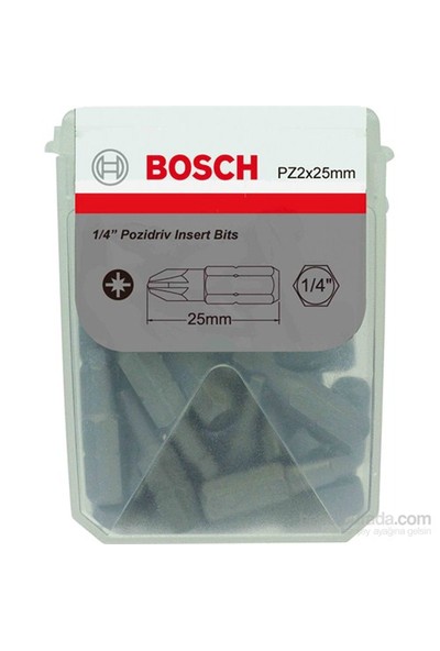 Bosch Profesyonel TicTac 25'li Bits Uç PZ2x25 Bosch Profesyonel TicTac 25'li Bits Uç PZ2x25