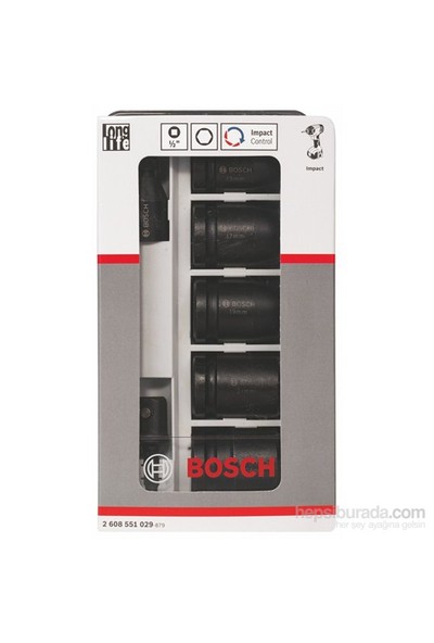 Bosch - Impact Control Serisi 7 Parçalı Lokma Anahtarı Takım Seti - Sw13: Sw17: Sw19: Sw21: Sw24: 40 Mm: 2 Adaptör Bosch - Impact Control Serisi 7 Parçalı Lokma Anahtarı Takım Seti - Sw13: Sw17: Sw19: Sw21: Sw24: 40 Mm: 2 Adaptör