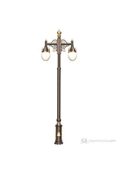 Şanlı Aliminyum Dekoratif Aydınlatma 2 Kollu Direk