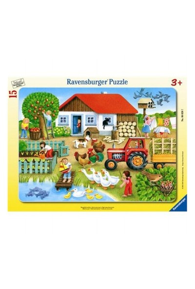 Ravensburger Was Gehort Wohın (15 Parça, Çerçeveli)