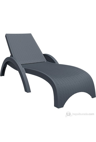 Siesta 860 Fiji Şezlong Koyu Gri - 4 Adet