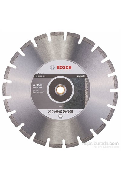Bosch - Standard Seri Asfalt İçin Elmas Kesme Diski - 350 X 20/25,40 X 3,2 X 10 Mm Bosch - Standard Seri Asfalt İçin Elmas Kesme Diski - 350 X 20/25,40 X 3,2 X 10 Mm