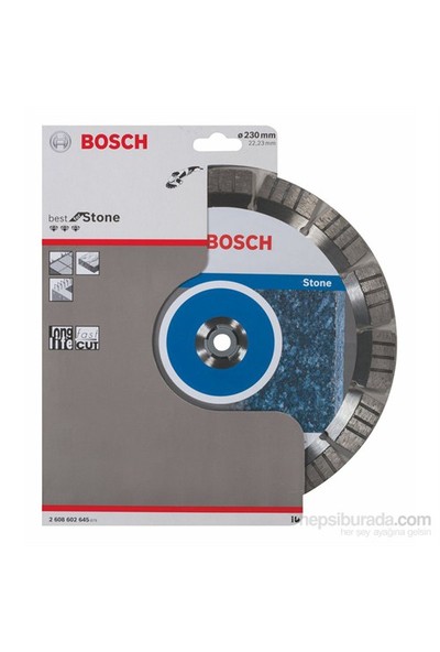 Bosch - Best Serisi Taş İçin Elmas Kesme Diski - 230 X 22,23 X 2,4 X 15 Mm Bosch - Best Serisi Taş İçin Elmas Kesme Diski - 230 X 22,23 X 2,4 X 15 Mm