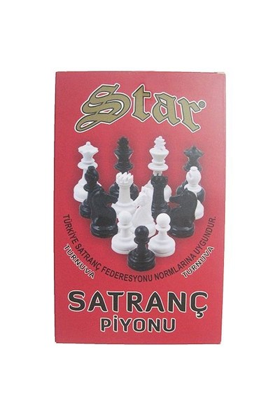Star Oyun Plastik Satranç Taşları Büyük Boy