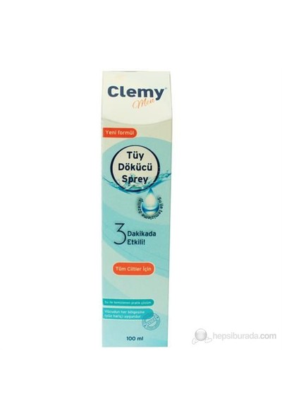 Clemy 3 Dakikada Etkili Tüy Dökücü Sprey (Tüm Ciltler İçin) 100 Ml. Clemy 3 Dakikada Etkili Tüy Dökücü Sprey (Tüm Ciltler İçin) 100 Ml.