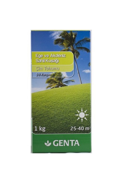 Genta Ege ve Akdeniz Sahil Kuşağı Çim Tohumu 1 kg.