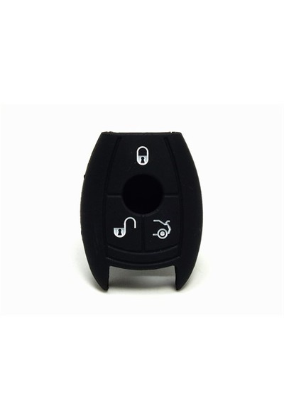 Gsk Mercedes Anahtar Kabı Koruyucu Kılıf 3 Tuş ( Siyah )