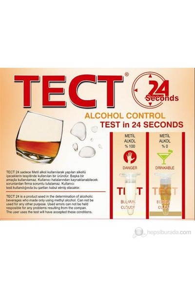 Tect24 Sahte Alkol Testi 16'lık Paket Tect24 Sahte Alkol Testi 16'lık Paket